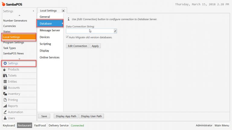 2 1 3 A Sql Express Server Setup Sambapos Knowledgebase