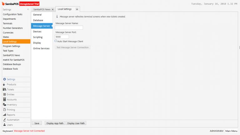 2.2.2. What is SambaPOS Messaging Server? How to Install? – SambaPOS Knowledgebase