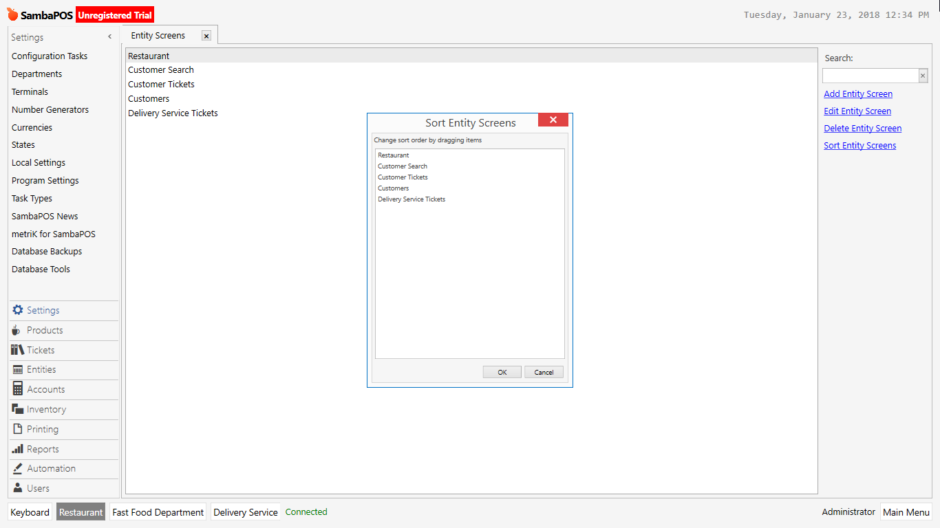 2.3.2.a. What is Entity? – SambaPOS Knowledgebase
