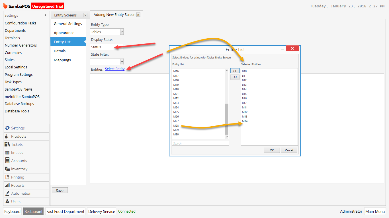 2.3.2.a. What is Entity? – SambaPOS Knowledgebase