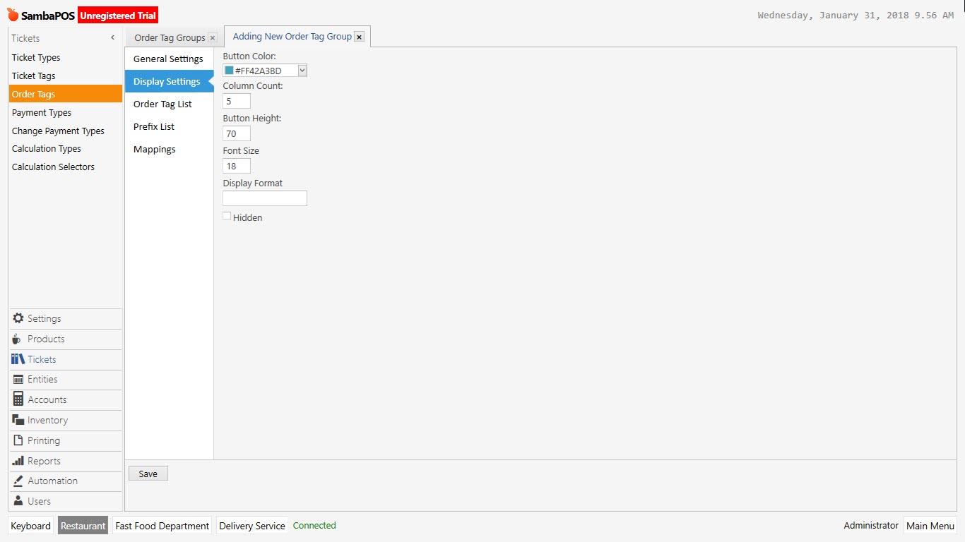 2.3.5.b. How to Add Price and Quantity for Order Tags? – SambaPOS ...