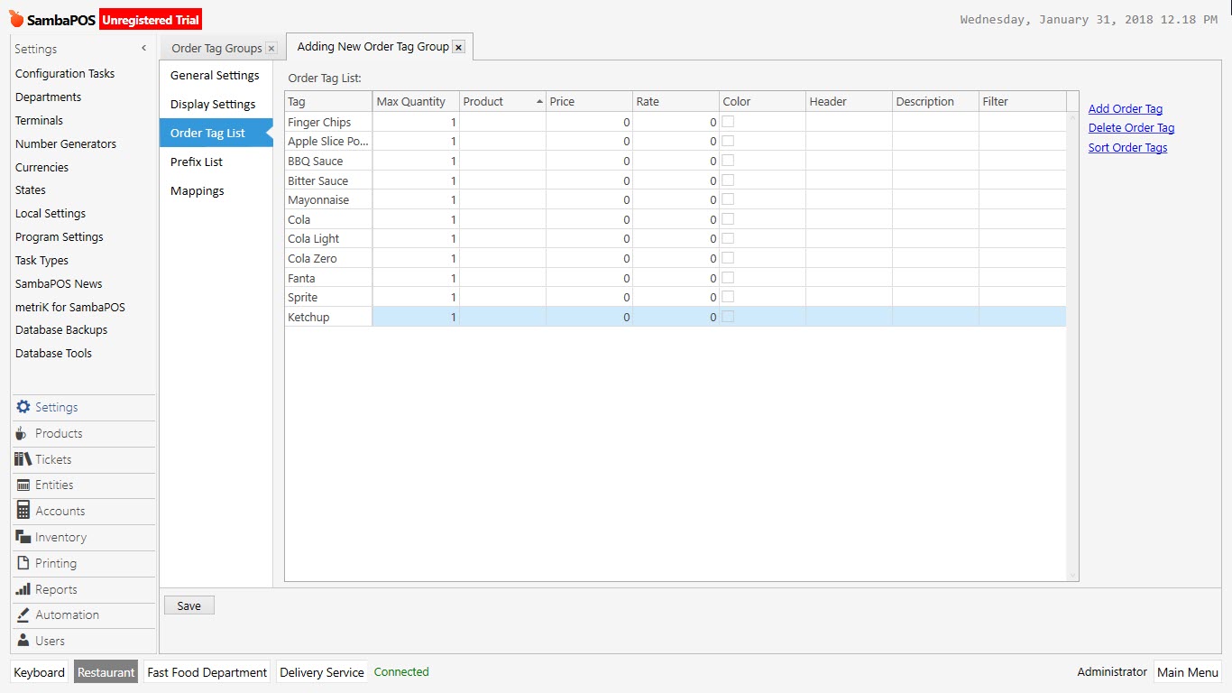 235c How To Add Menu Product By Order Tag Sambapos Knowledgebase