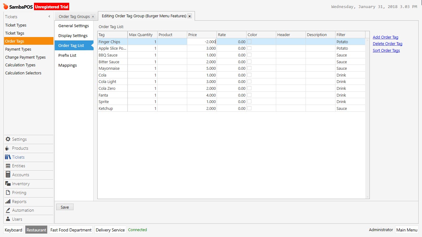 235c How To Add Menu Product By Order Tag Sambapos Knowledgebase