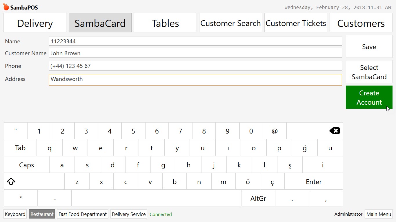 2.4.9. How to Set Loyalty Card (Sambacard)? – SambaPOS Knowledgebase