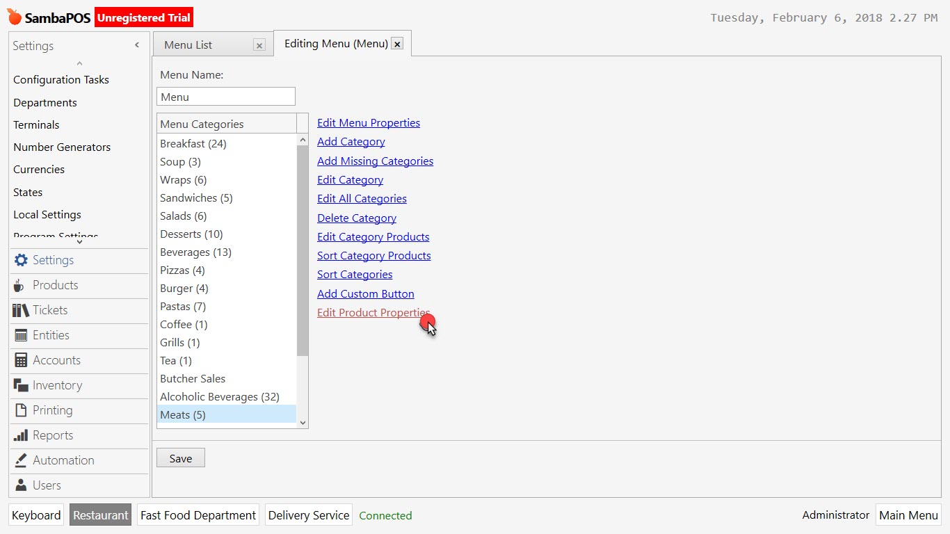 2.3.8.a. How to Design Detailed Menu? – SambaPOS Knowledgebase