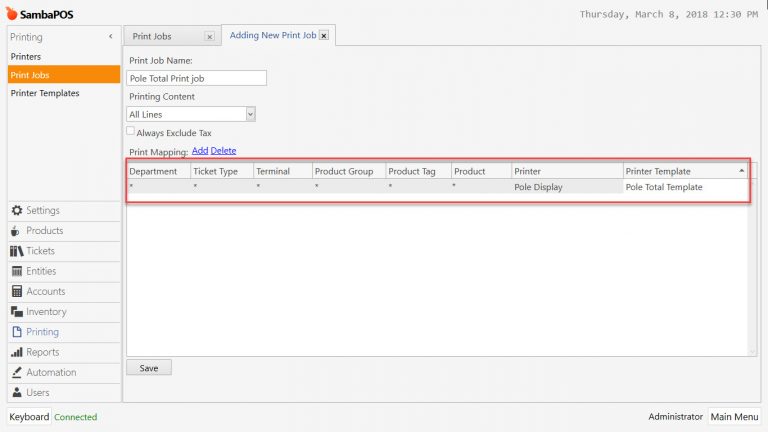 3.7. How to Setup Pole Display / Customer Display VFD? – SambaPOS Knowledgebase
