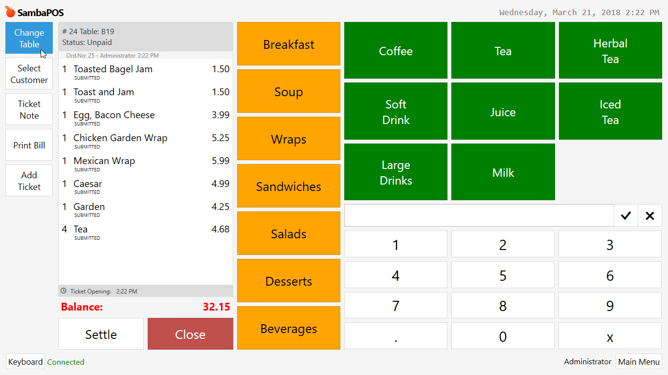 5.1.3.a. How to Move Table? – SambaPOS Knowledgebase