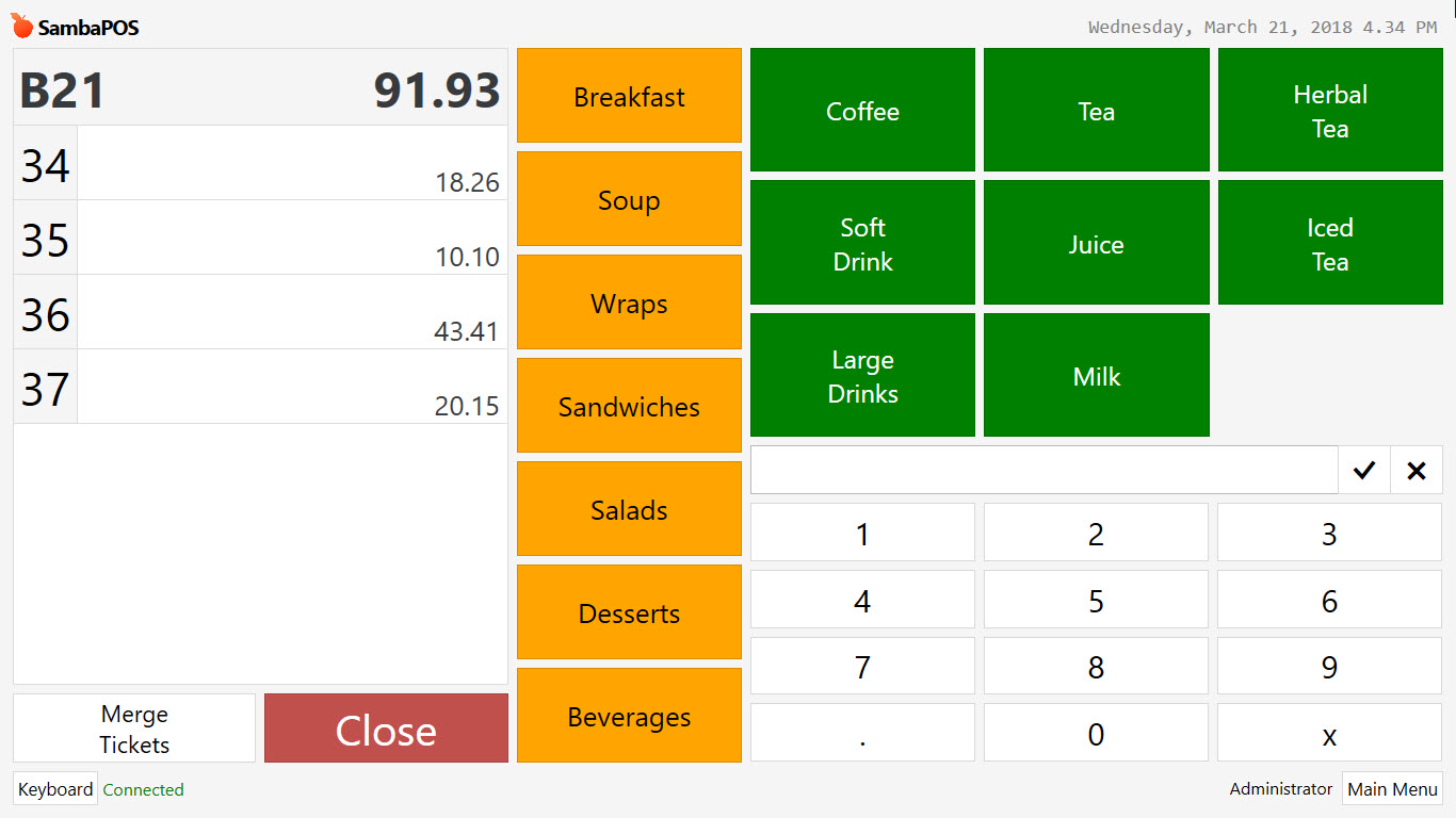 5.1.3.c. How to Merge Ticket and Table? – SambaPOS Knowledgebase