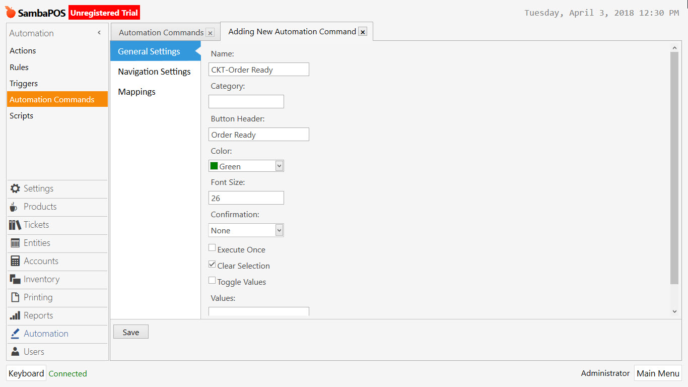 4.13. How to Generate Kitchen Display? – SambaPOS Knowledgebase
