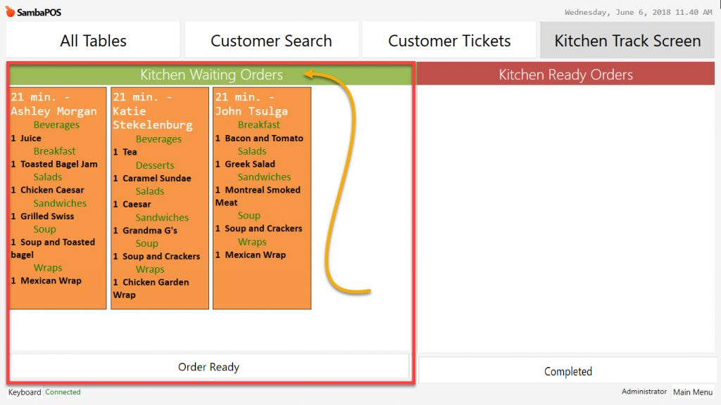 4.13. How to Generate Kitchen Display? – SambaPOS Knowledgebase