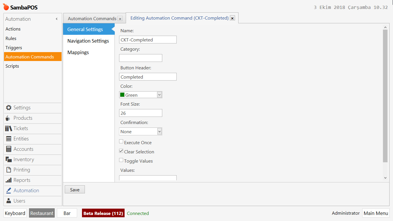 4.13. How to Generate Kitchen Display? – SambaPOS Knowledgebase