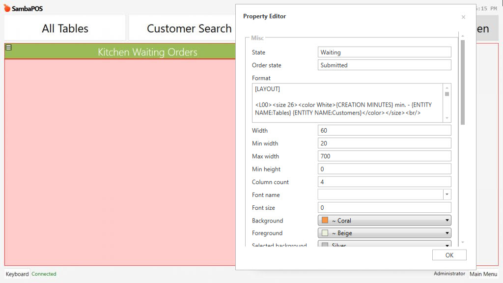 4.13. How to Generate Kitchen Display? – SambaPOS Knowledgebase