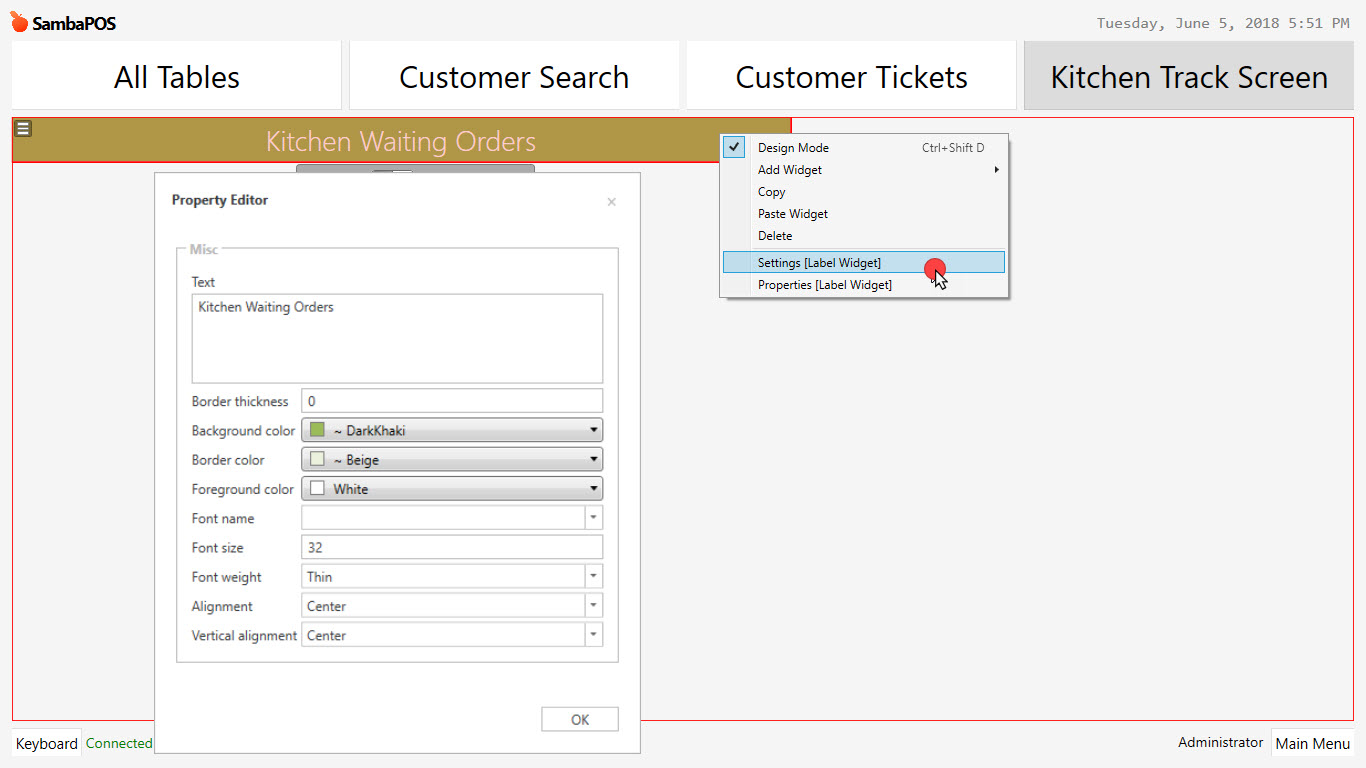4.13. How to Generate Kitchen Display? – SambaPOS Knowledgebase