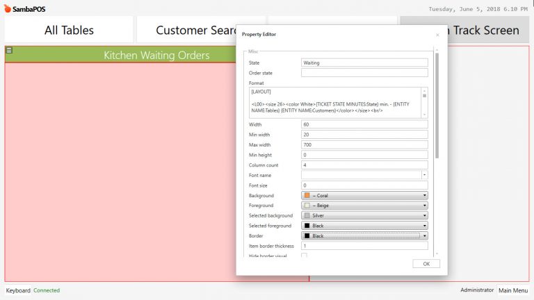 4.13. How to Generate Kitchen Display? – SambaPOS Knowledgebase