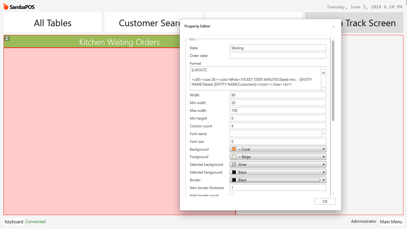 4.13. How to Generate Kitchen Display? – SambaPOS Knowledgebase