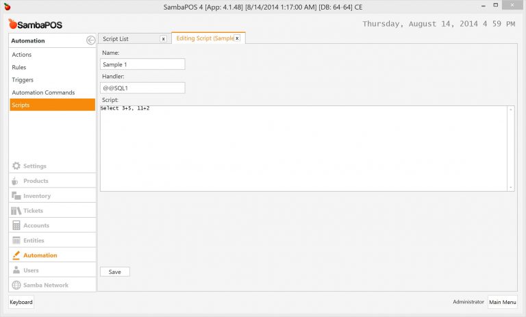 9.1.2. Creating Custom Reports with SQL – SambaPOS Knowledgebase