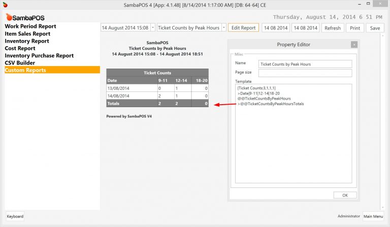 9.1.2. Creating Custom Reports with SQL – SambaPOS Knowledgebase