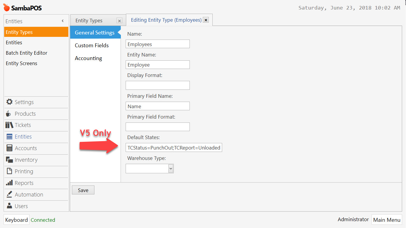 4.14. How to Set Time Clock Implementation? – SambaPOS Knowledgebase