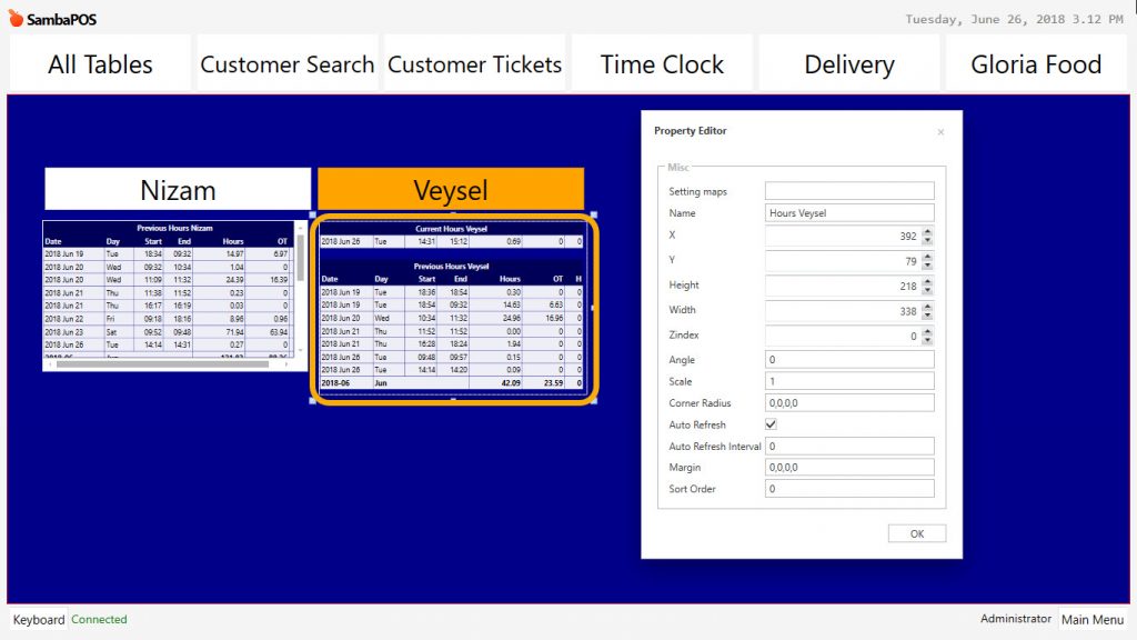 4 14 How To Set Time Clock Implementation SambaPOS Knowledgebase