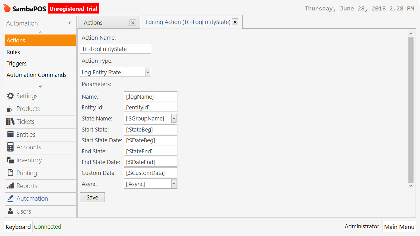 4.14. How to Set Time Clock Implementation? – SambaPOS Knowledgebase