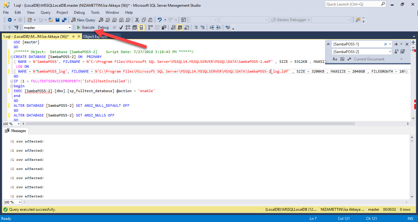 213b Transferring Data From Local Db To Sql Database Sambapos Knowledgebase
