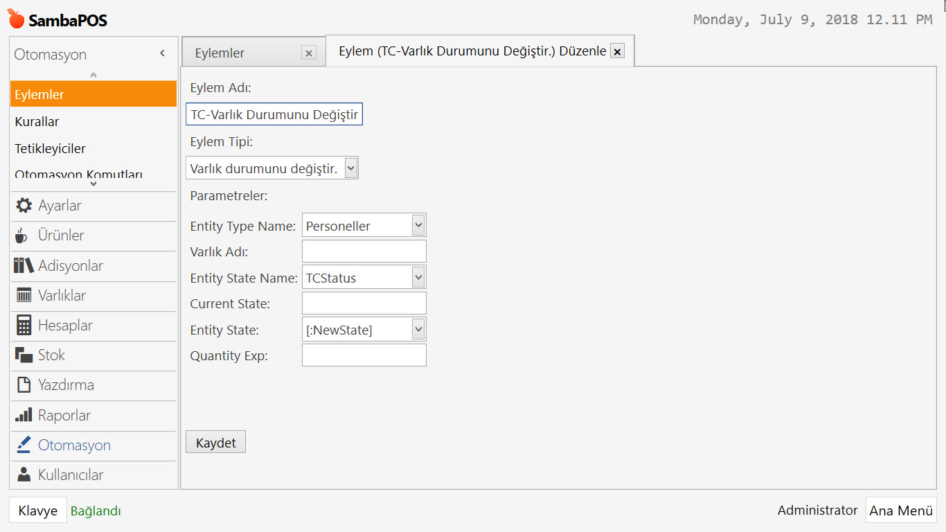 4.14. Time Clock Uygulaması Nasıl Yapılır? – SambaPOS Knowledgebase