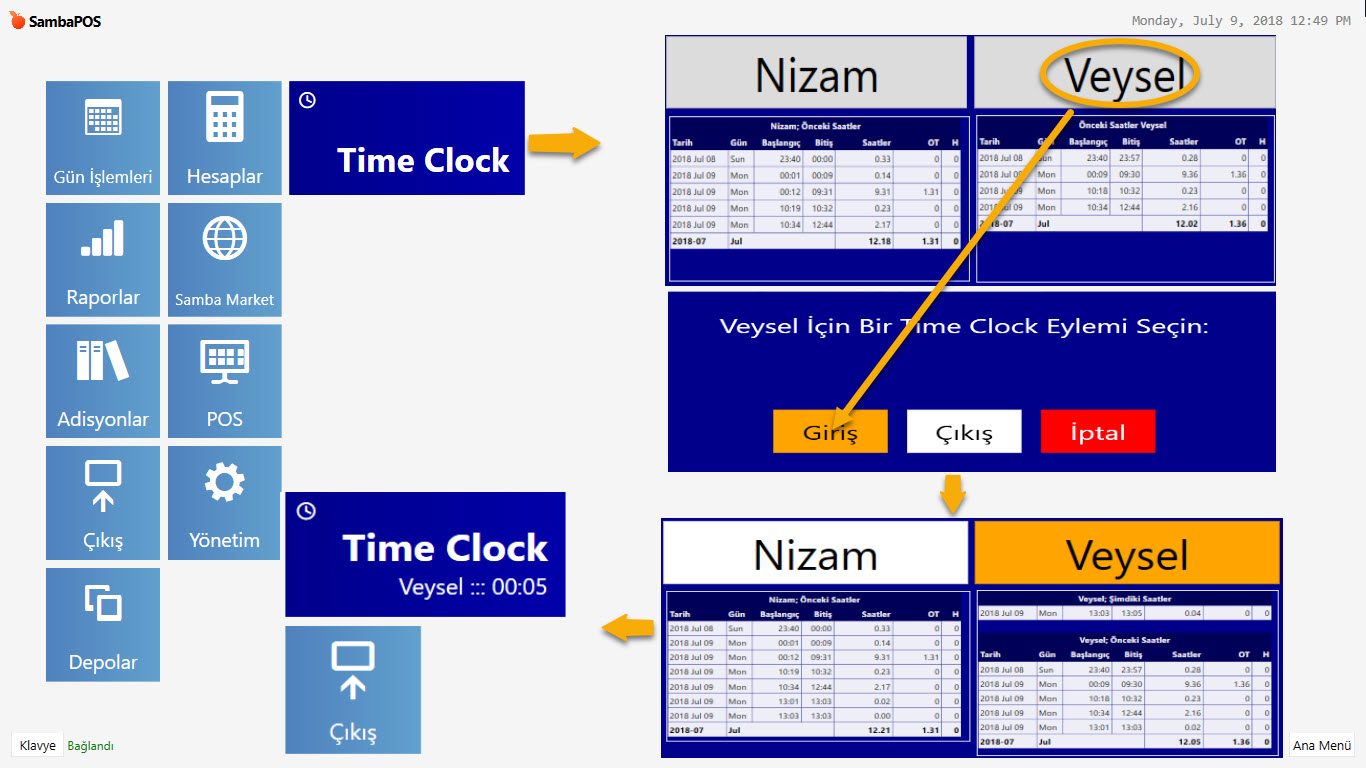 4.14. Time Clock Uygulaması Nasıl Yapılır? – SambaPOS Knowledgebase