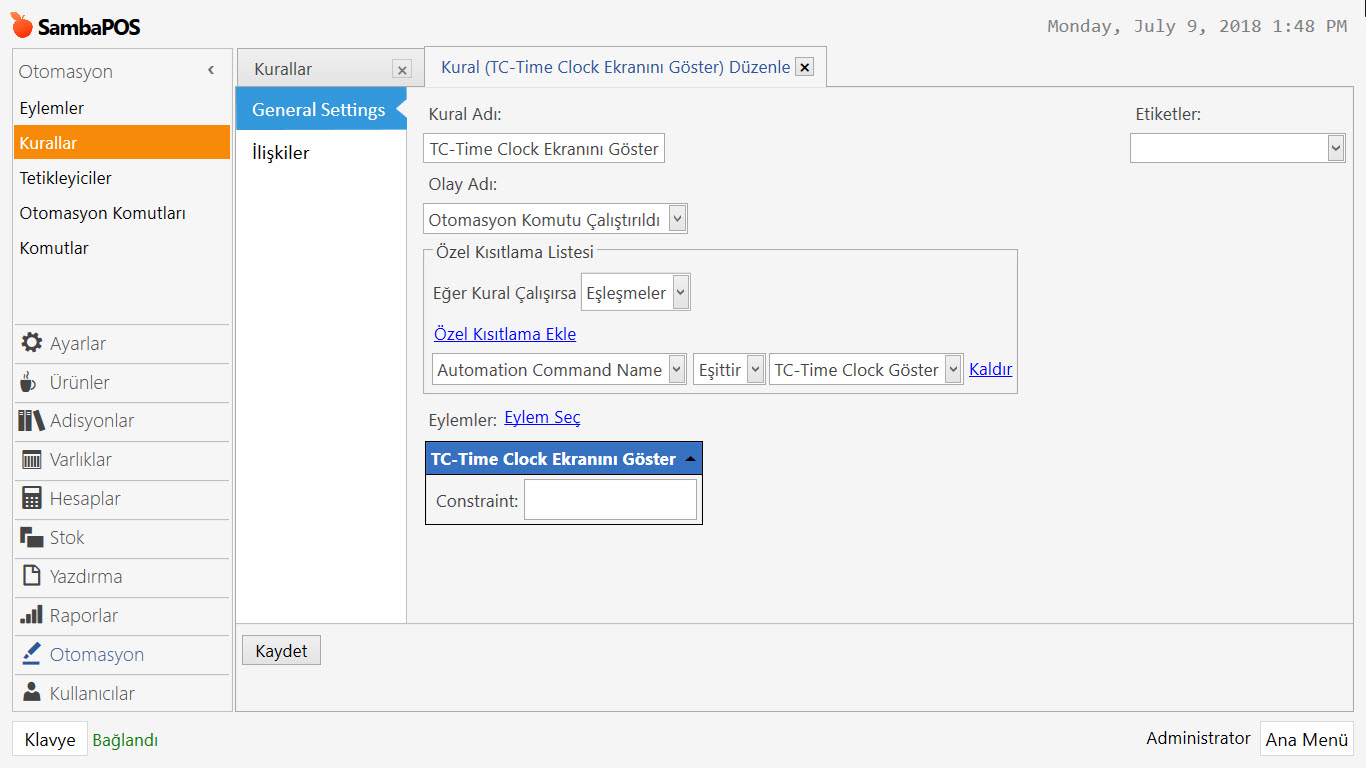 4.14. Time Clock Uygulaması Nasıl Yapılır? – SambaPOS Knowledgebase