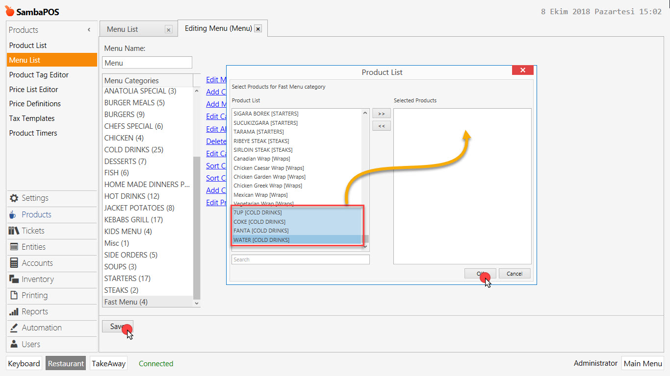 4.28. How to Track Stock Level of Items? – SambaPOS Knowledgebase