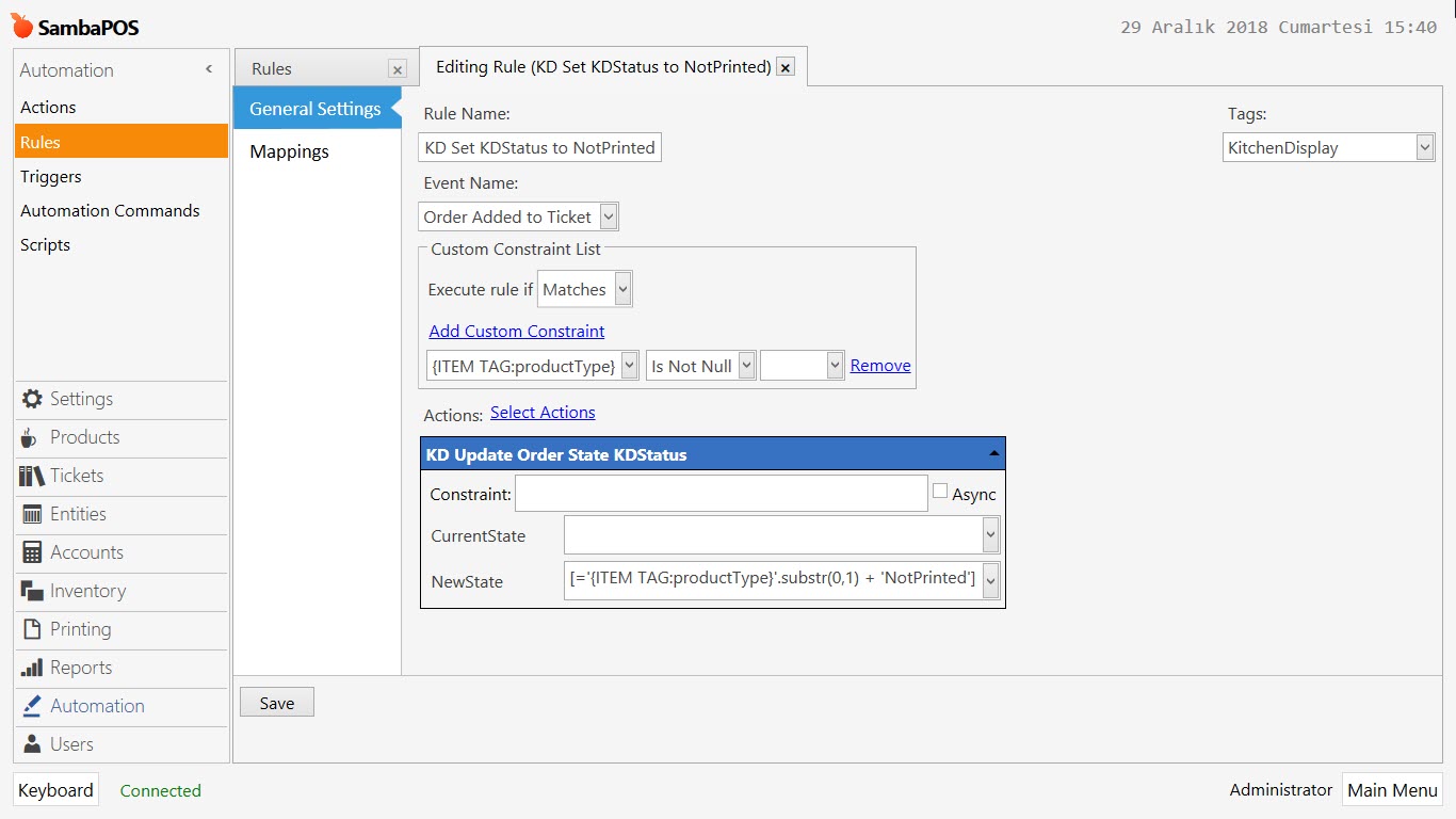 4.32. How to Separate Food and Drinks on Kitchen Display? – SambaPOS ...