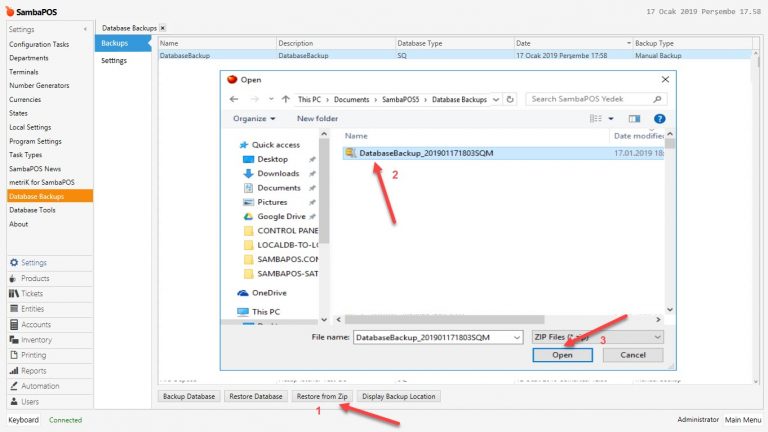 2.1.3.c. Transferring Existing LocalDB to Another Computer As LocalDB – SambaPOS Knowledgebase