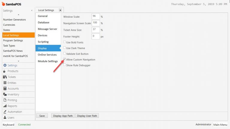 4.49. Creating Custom Navigation Buttons – SambaPOS Knowledgebase