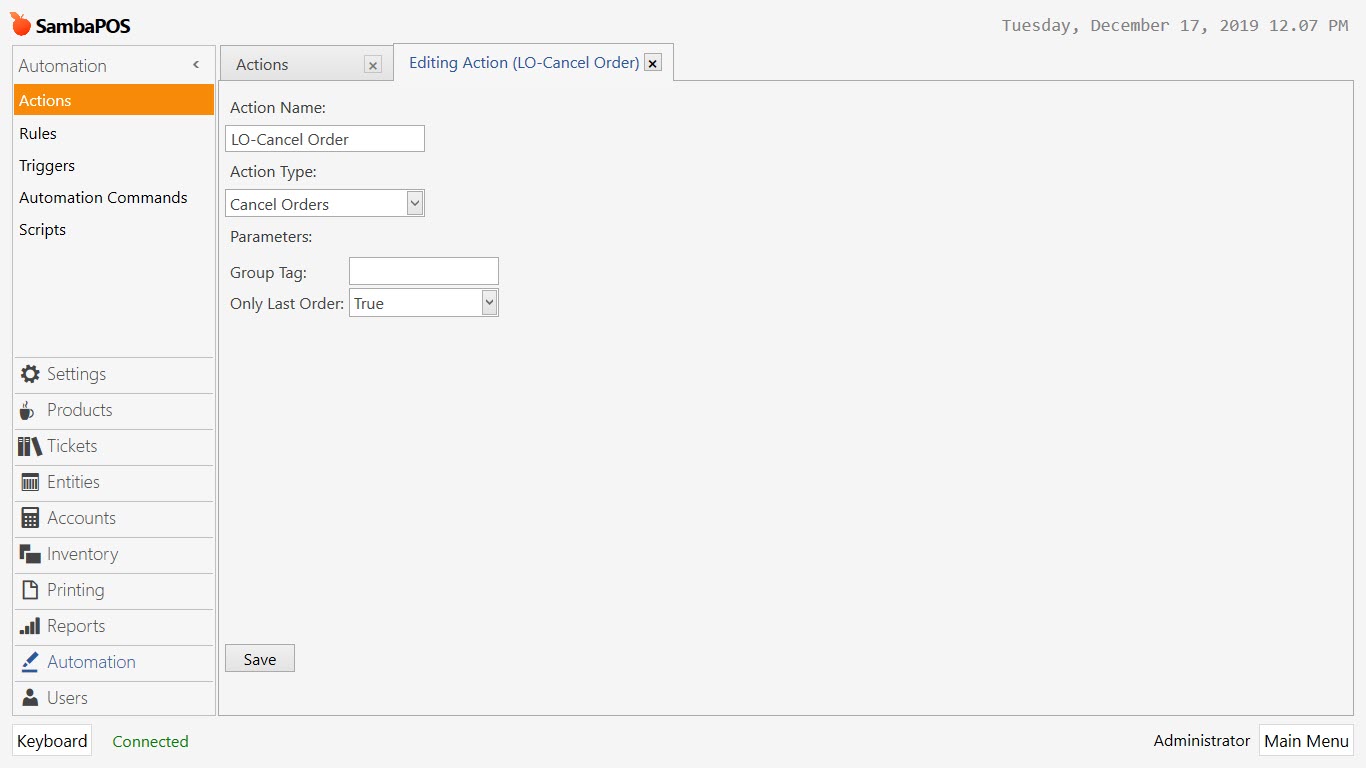 4.55. How to Determine Daily Limit for Item Sales? – SambaPOS Knowledgebase