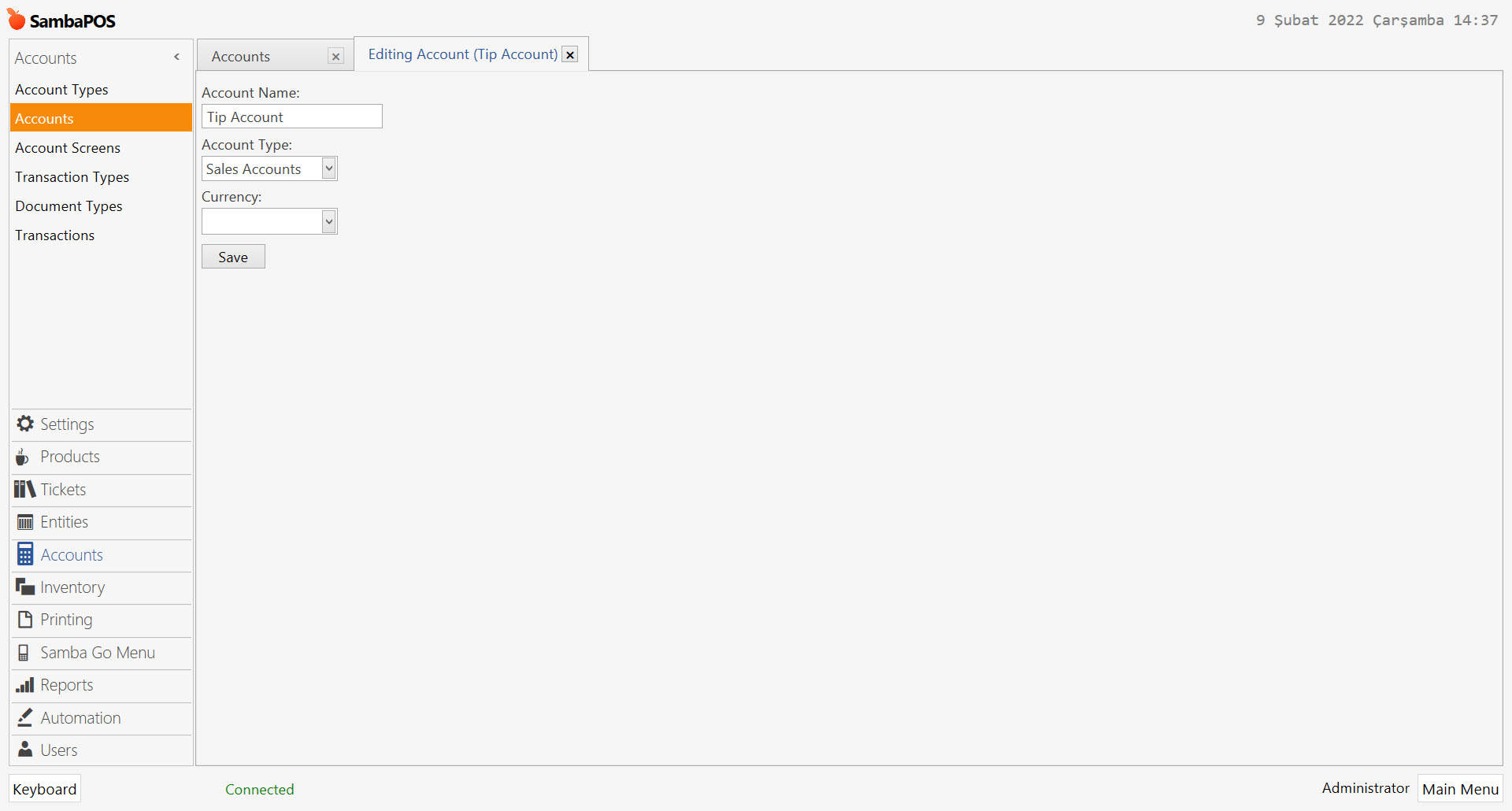 4.70. How to Add Tip Calculation – SambaPOS Knowledgebase
