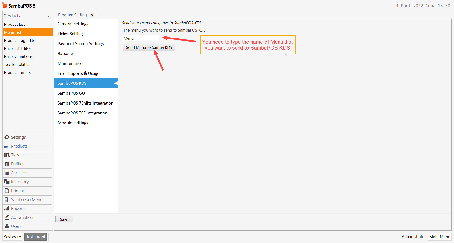 8.9. How to Configure SambaPOS KDS? – SambaPOS Knowledgebase