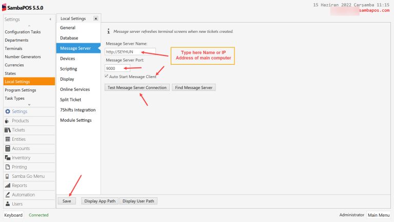 8.10. SambaPOS Mobile Client MC3 Setup – SambaPOS Knowledgebase