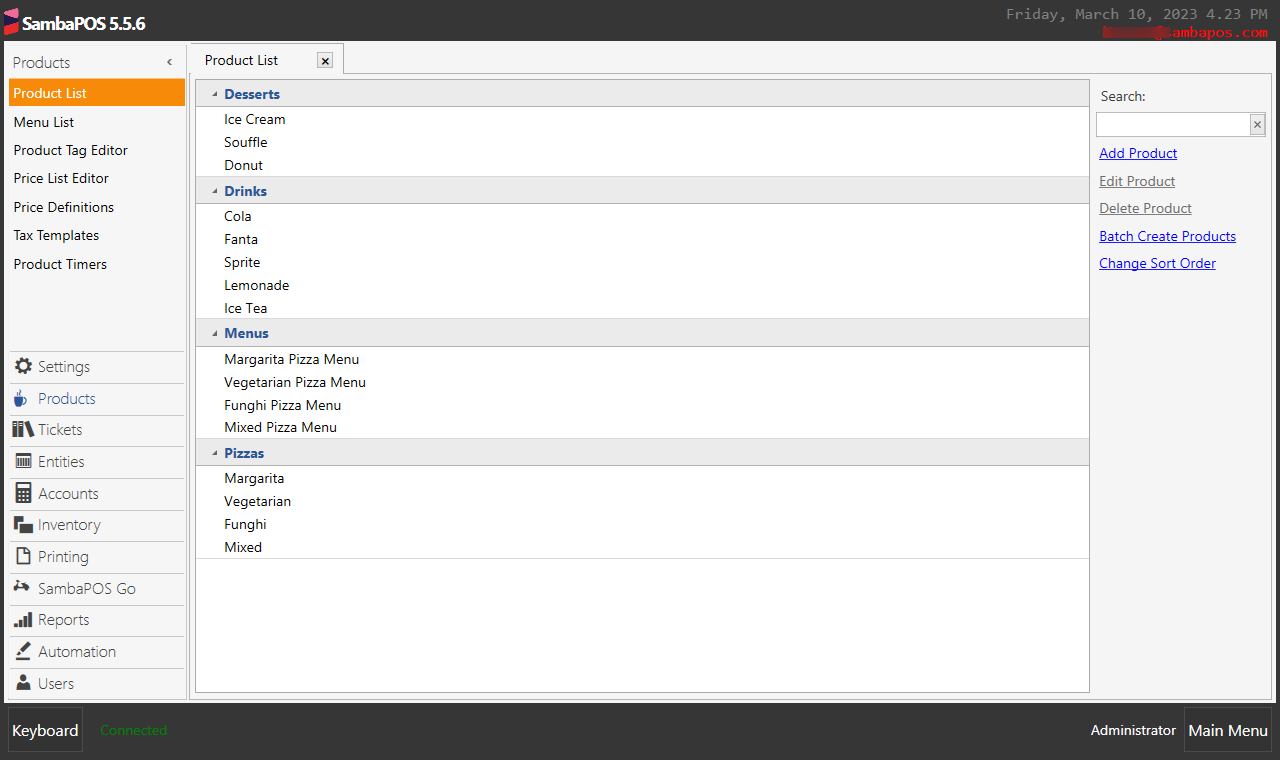 4.71. How to Define Inventory on SambaPOS? – SambaPOS Knowledgebase