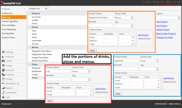 4.71. How to Define Inventory on SambaPOS? – SambaPOS Knowledgebase