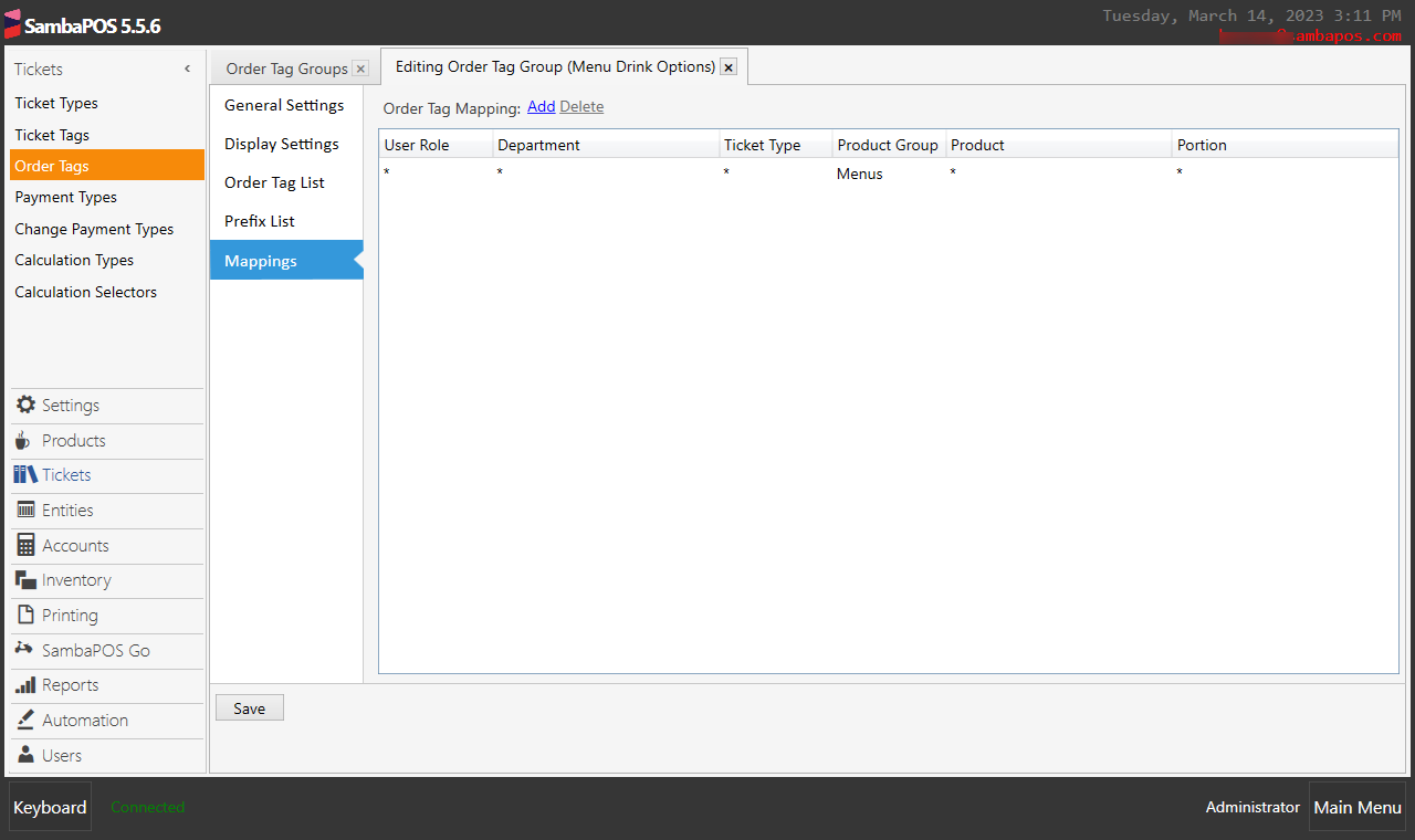 4.71. How to Define Inventory on SambaPOS? – SambaPOS Knowledgebase