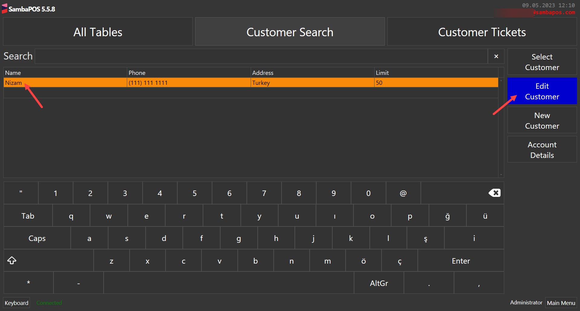 4.82. How to Limit Customer Account? – SambaPOS Knowledgebase