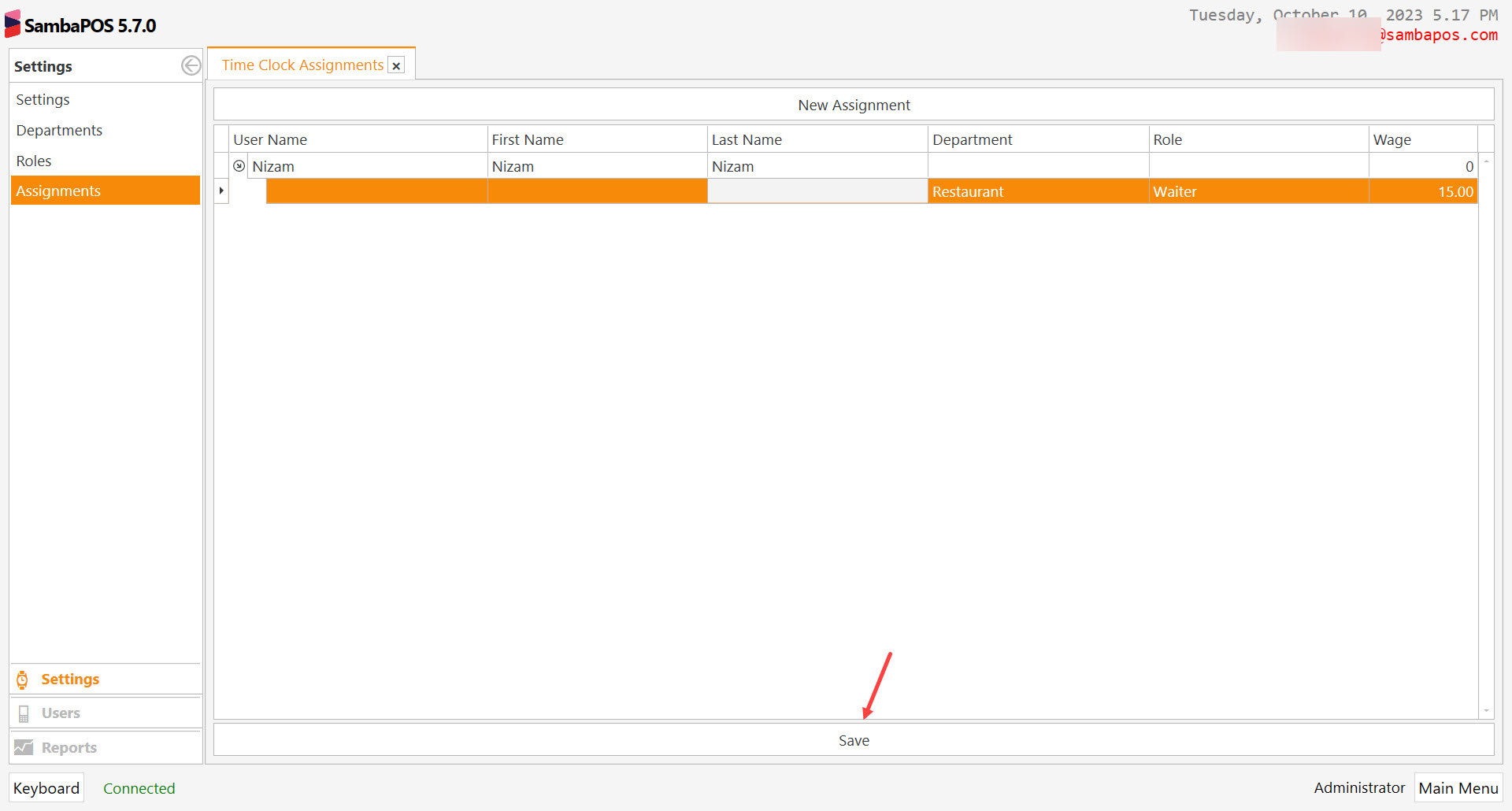 8.13. How to Configure Time Clock Module? – SambaPOS Knowledgebase