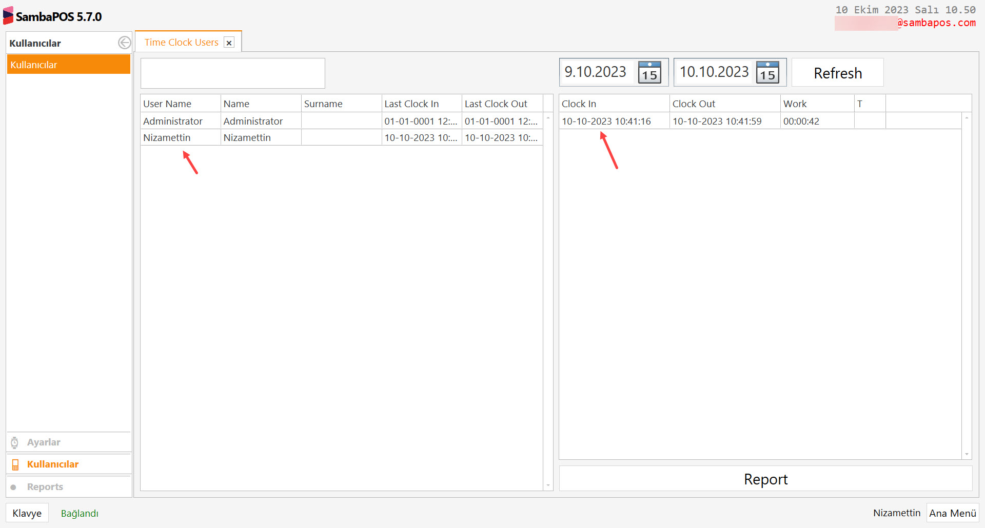 8.13. Time Clock Modülü Nasıl Konfigüre Edilir? – SambaPOS Knowledgebase