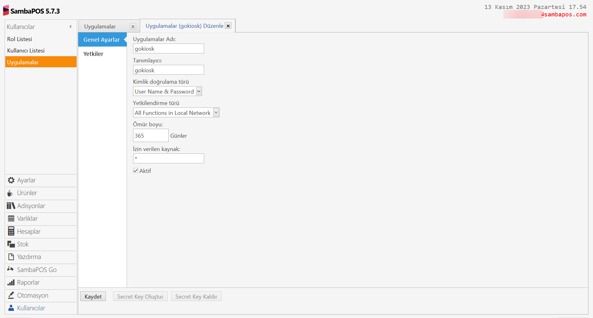 8.14. SambaPOS GO Kiosk V2 Kurulumu – SambaPOS Knowledgebase