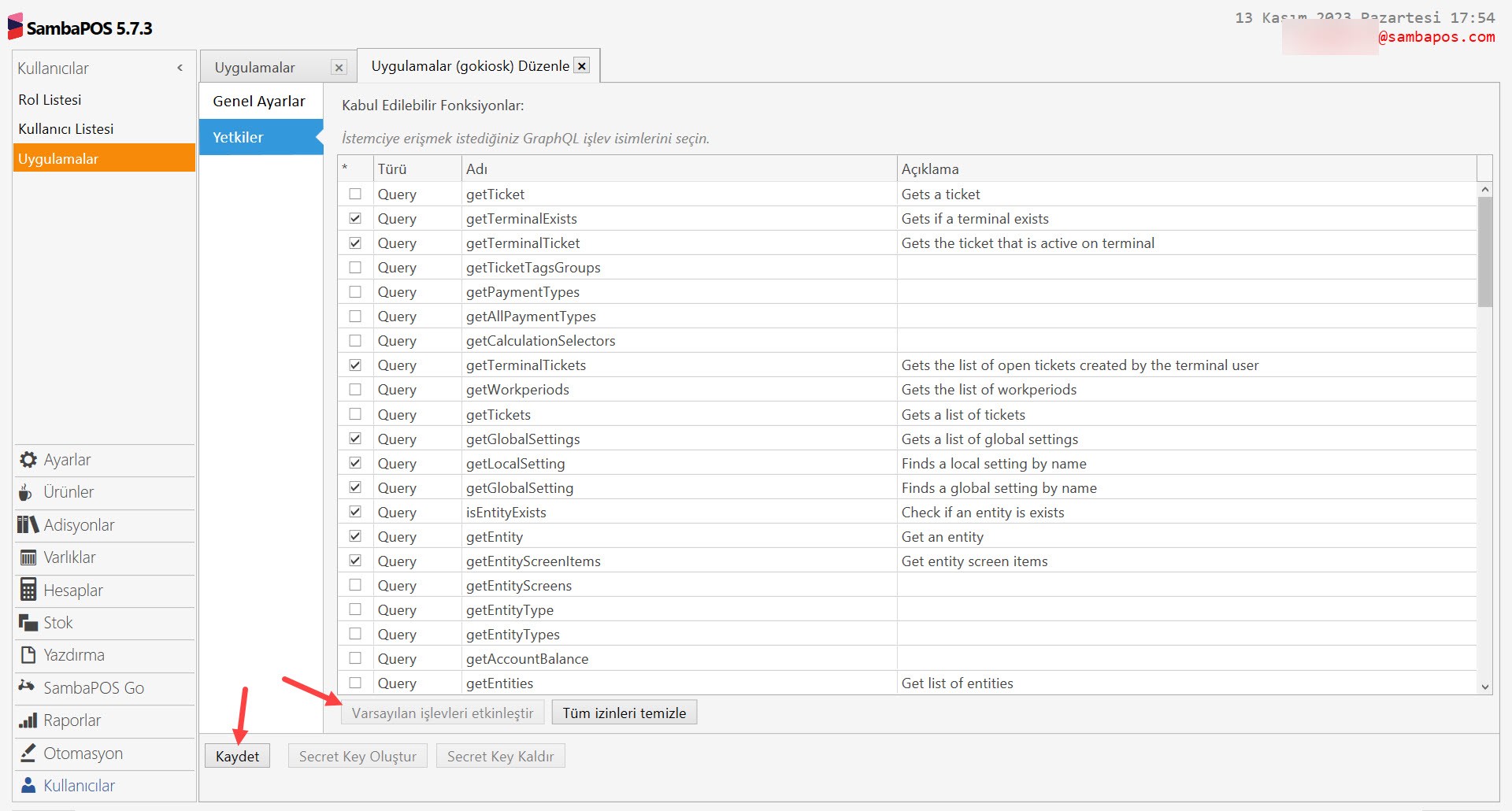 8.14. SambaPOS GO Kiosk V2 Kurulumu – SambaPOS Knowledgebase