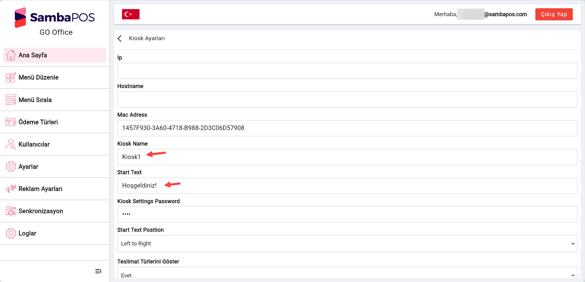 8.14. SambaPOS GO Kiosk V2 Kurulumu – SambaPOS Knowledgebase
