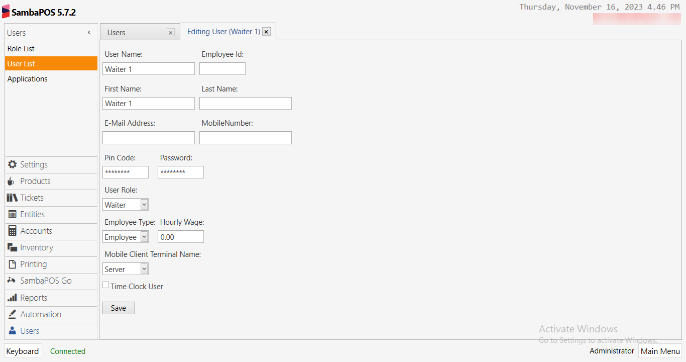 4.88. How to Configure Mark Ticket As Opened? – SambaPOS Knowledgebase
