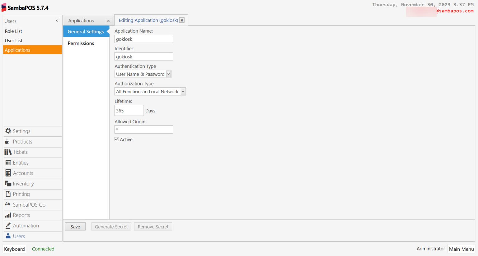 8.14. SambaPOS GO Kiosk V2 Configuration – SambaPOS Knowledgebase