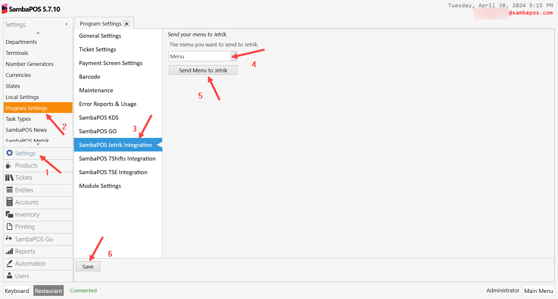 6.23. How to Setup Jetrik QR Menu Configuration? – SambaPOS Knowledgebase