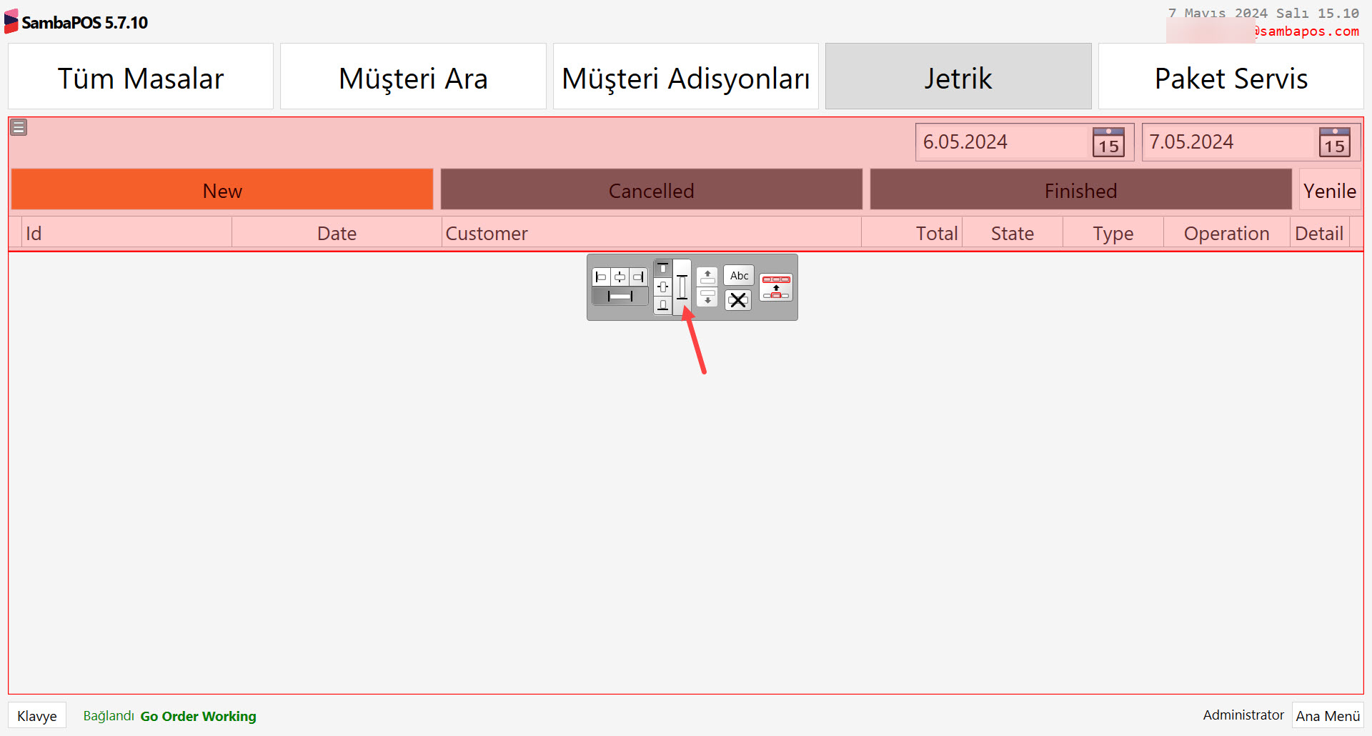 6.25. SambaPOS İle Jetrik Nasıl Entegre Edilir? – SambaPOS Knowledgebase