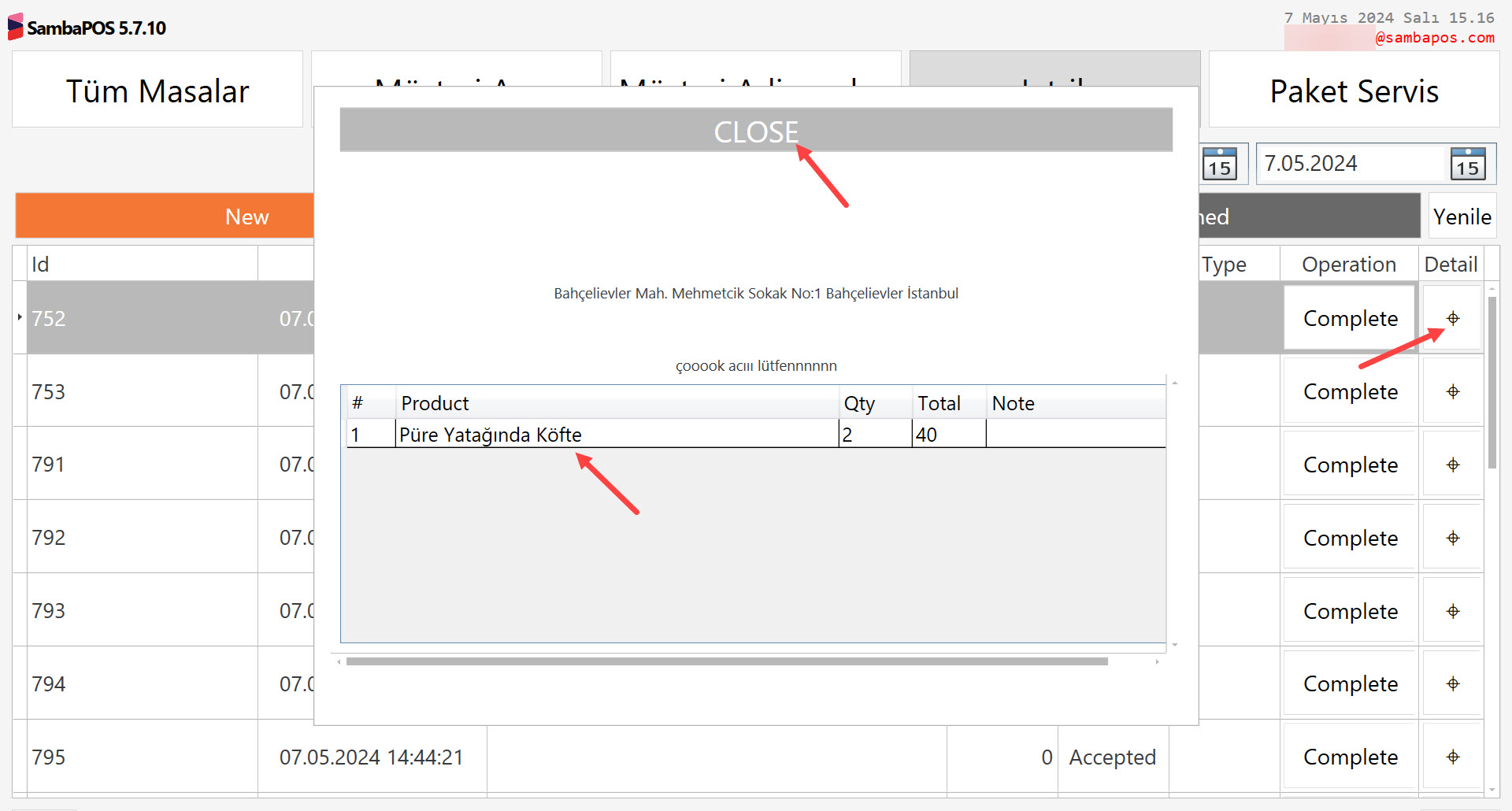 6.25. SambaPOS İle Jetrik Nasıl Entegre Edilir? – SambaPOS Knowledgebase